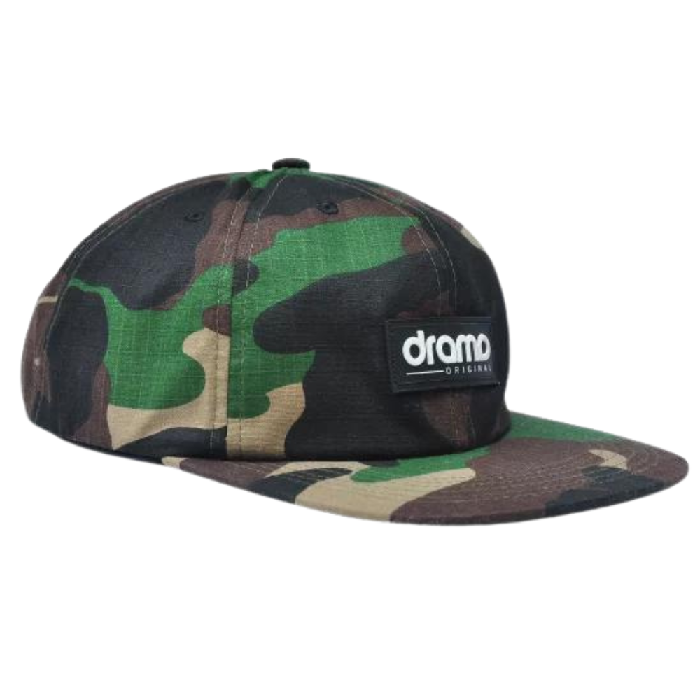 Boné Drama Six Panel Logo Escrito Ripstop Camo – Forever Skate Shop